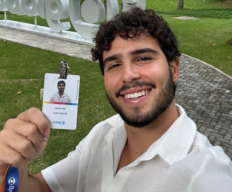 Igor Jansen celebra retorno à Globo em "Por Você"